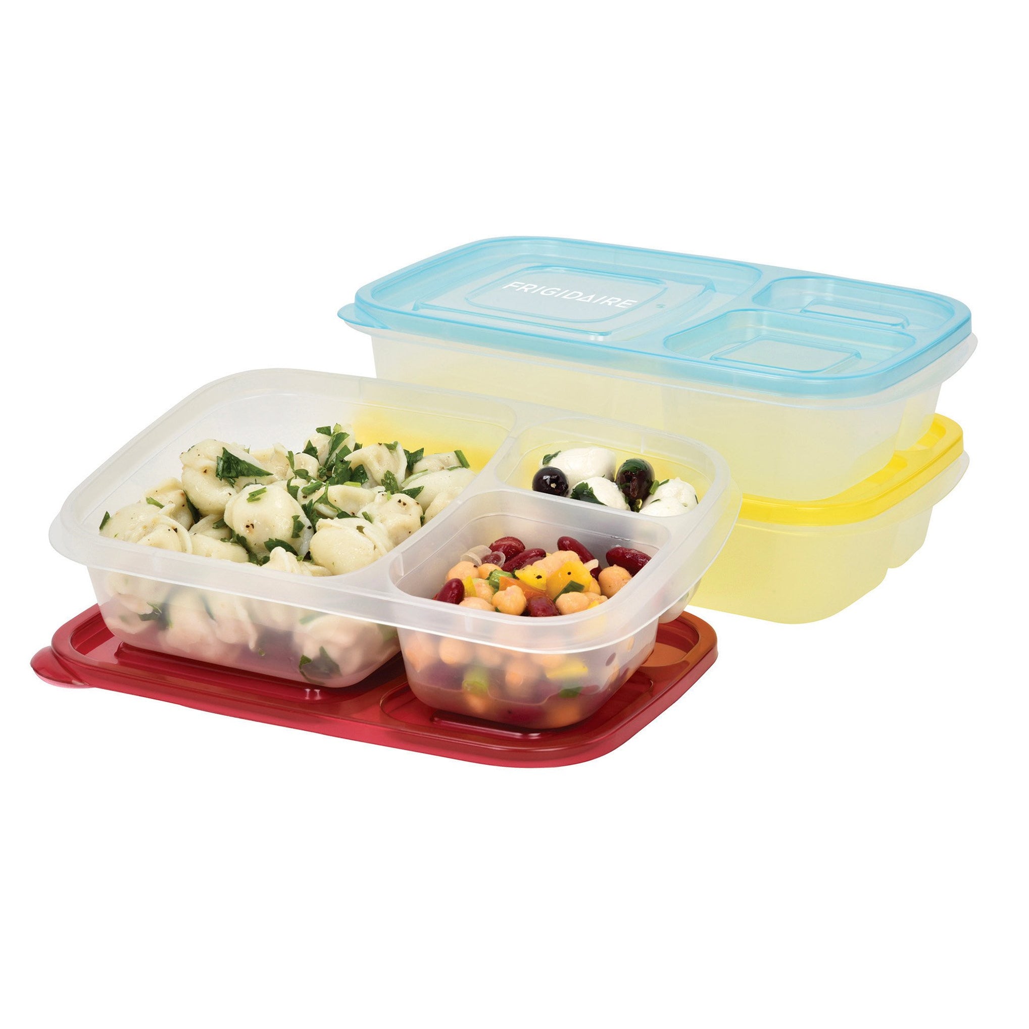 Recipientes Plásticos con Compartimento y Tapas Multicolor 3 Pz— ACE ...